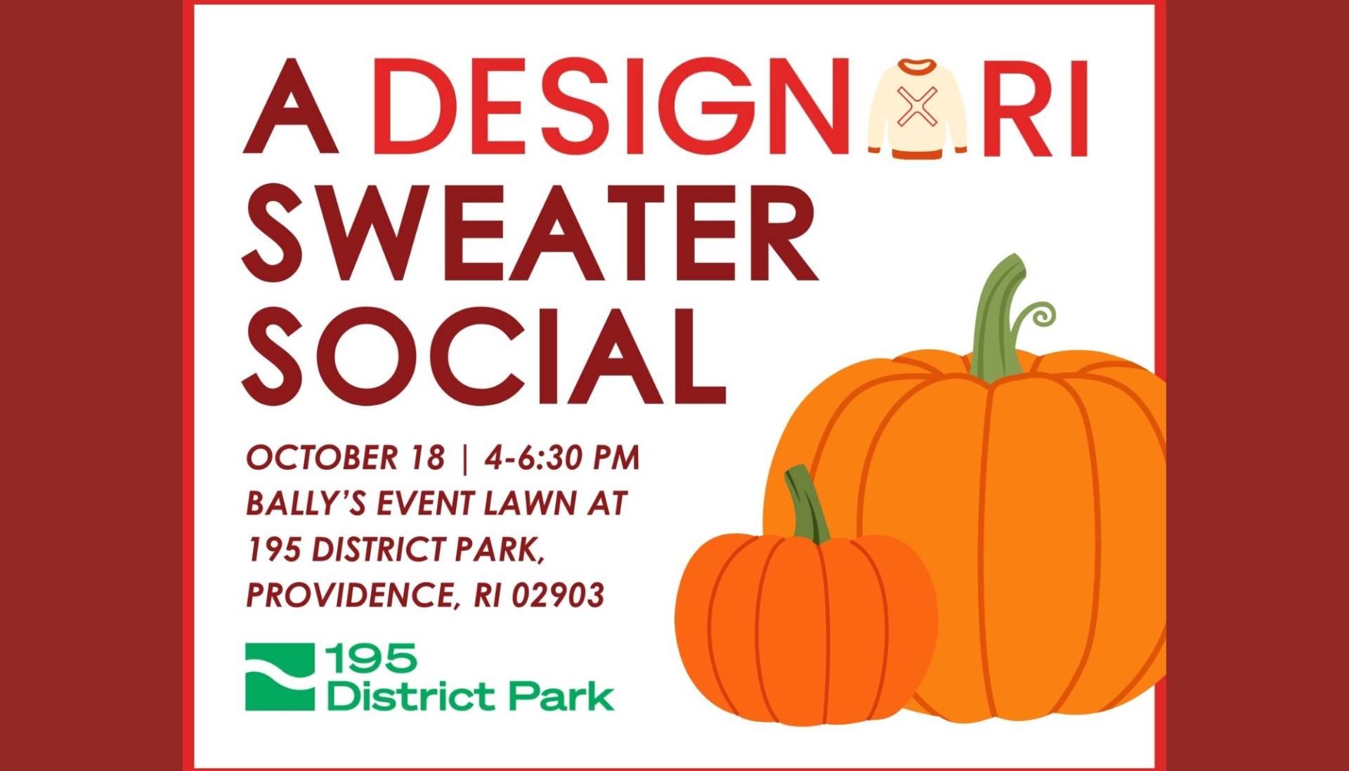 DESIGNxRI Sweater Social